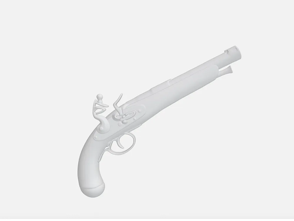 Flintlock Pistol - Free 3D Print Model - MakerWorld