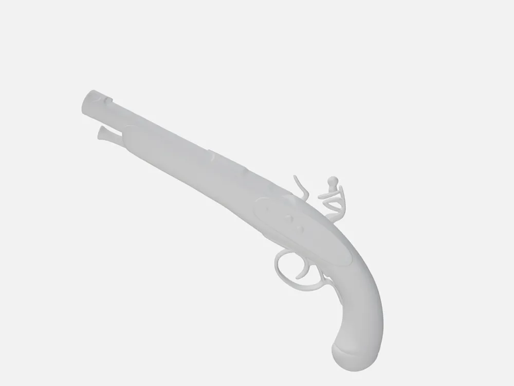 Flintlock Pistol - Free 3D Print Model - MakerWorld