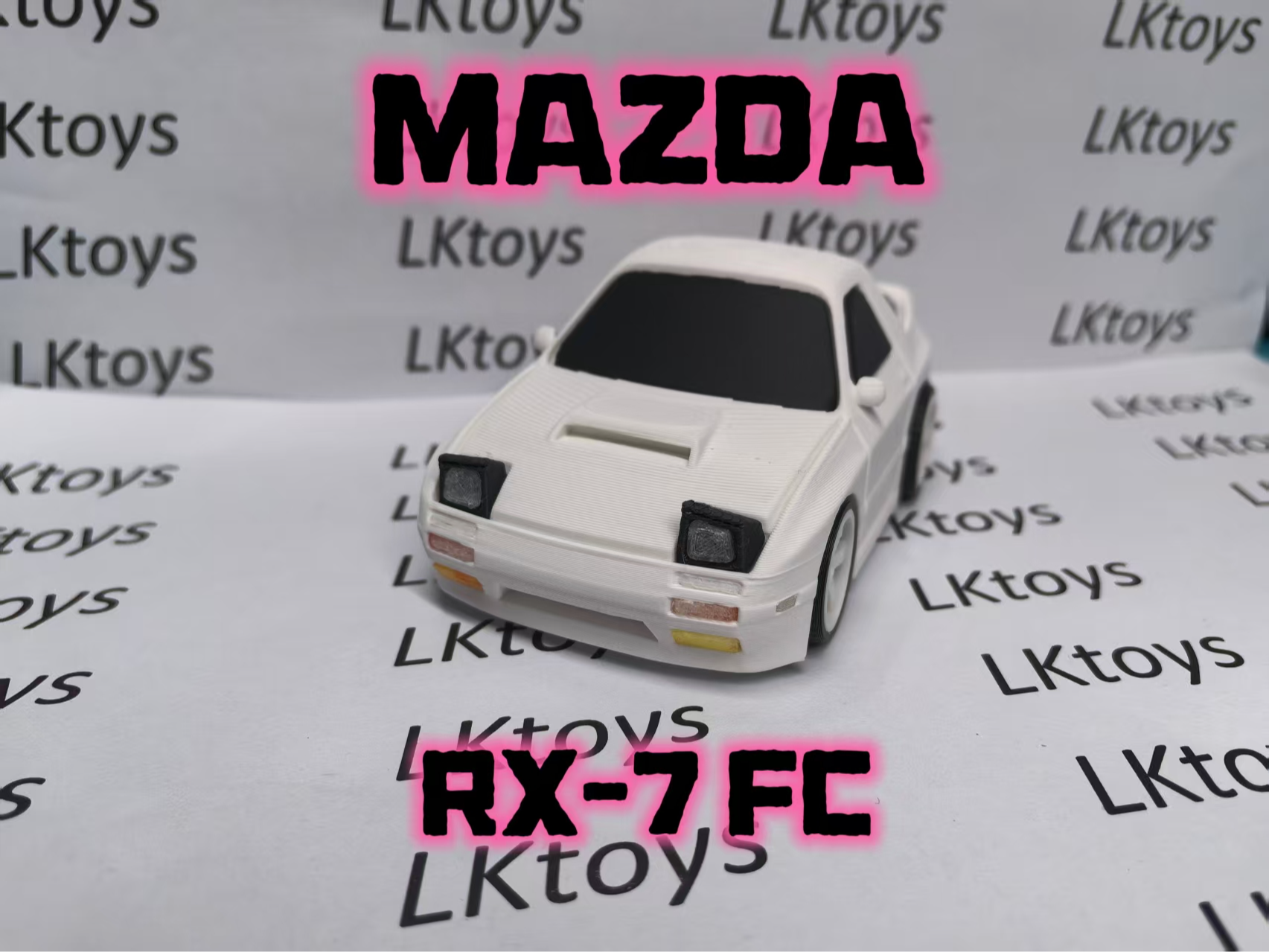 MAZDA RX-7 FC fully assembled, paint-free Chibi toy sports car by ...