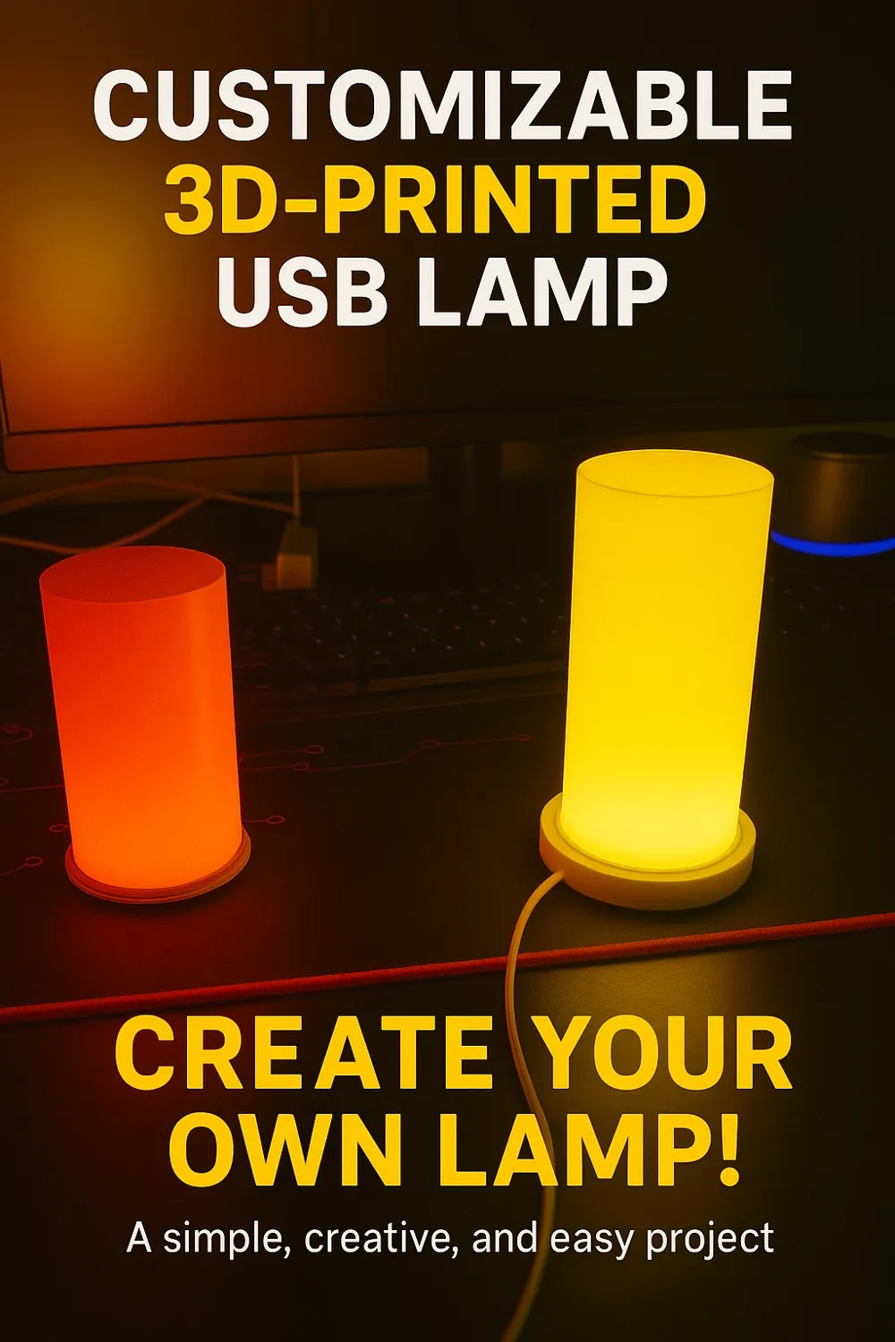 LED 3W USB Lamp by lor3d_print MakerWorld: Download Free 3D Models