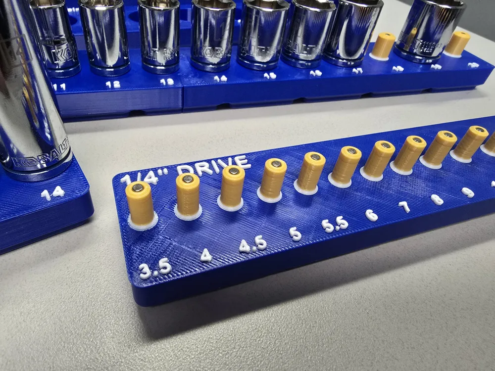 Gridfinity Universal 1/4" Metric Socket Organizers by hotrodtractor ...