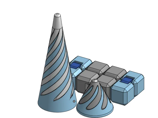 Infinity cube and fidget cones - Free 3D Print Model - MakerWorld