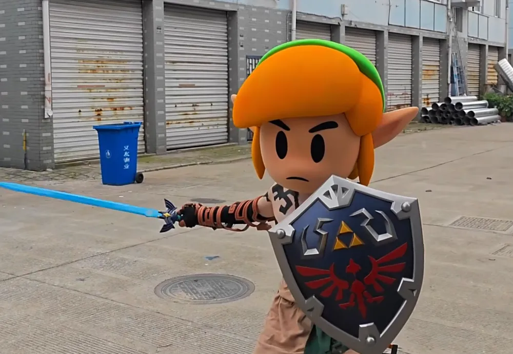 [The Legend of Zelda] Link Big Head Mask by Lin Jiaju - Free 3D Print ...
