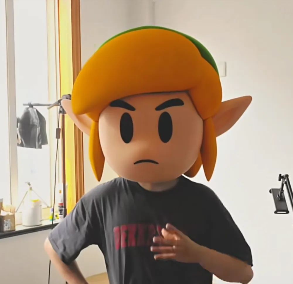 [The Legend of Zelda] Link Big Head Mask by Lin Jiaju - Free 3D Print ...