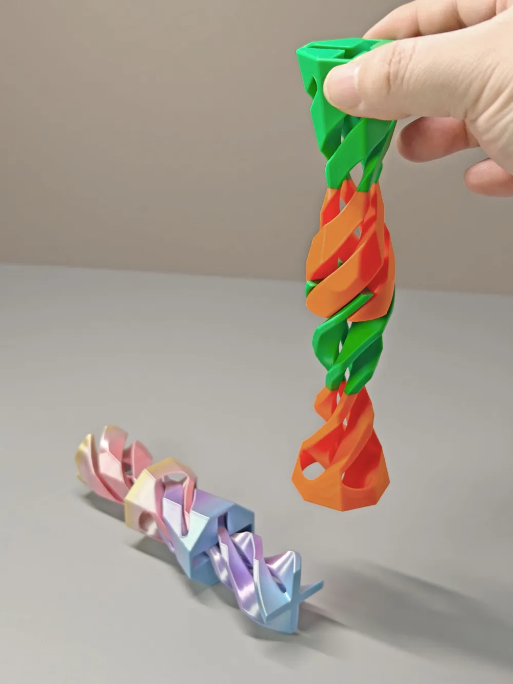 Print in Place Repeatable Spiral Square Cone Fidget Toy TD1 Square Cone ...