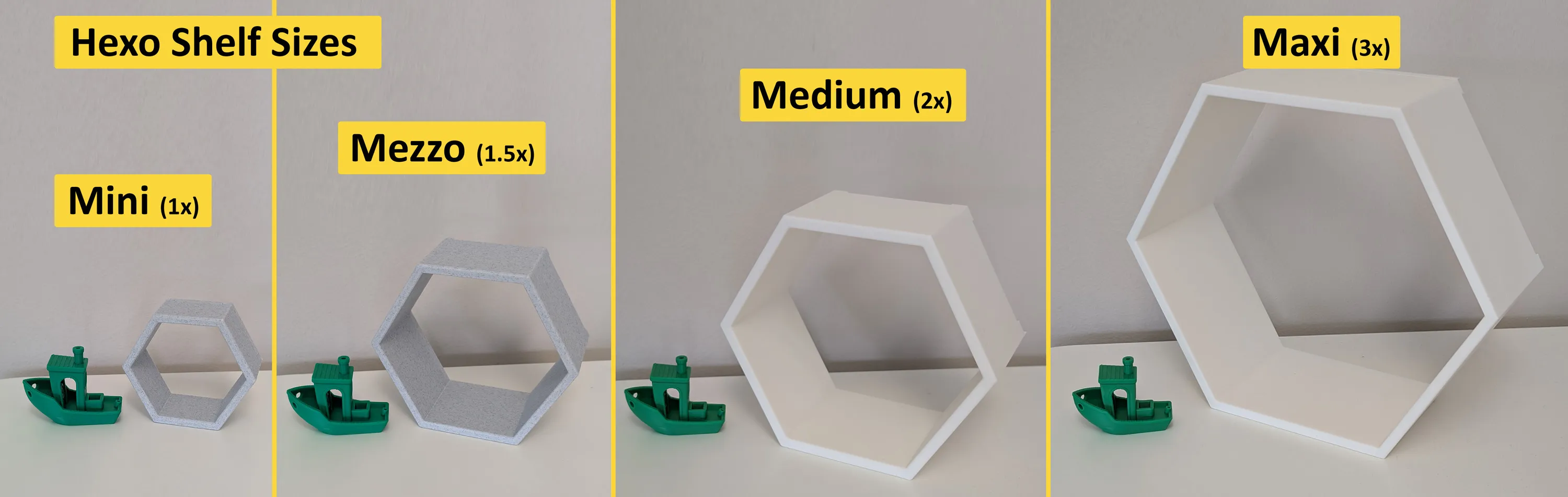 Mini Screen Hexo Shelf - Free 3D Print Model - MakerWorld