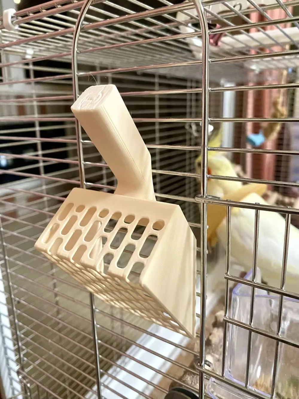 Mini Poop Scoop for Birds, Cage Hanging Design - Free 3D Print Model ...