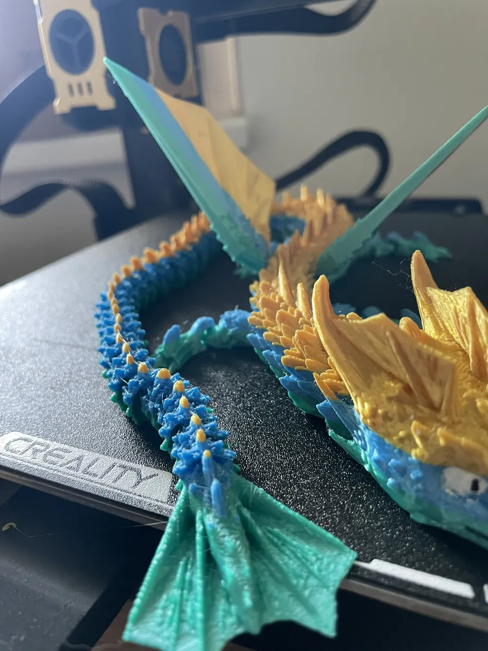 Articulated Water Dragon - Free 3D Print Model - MakerWorld