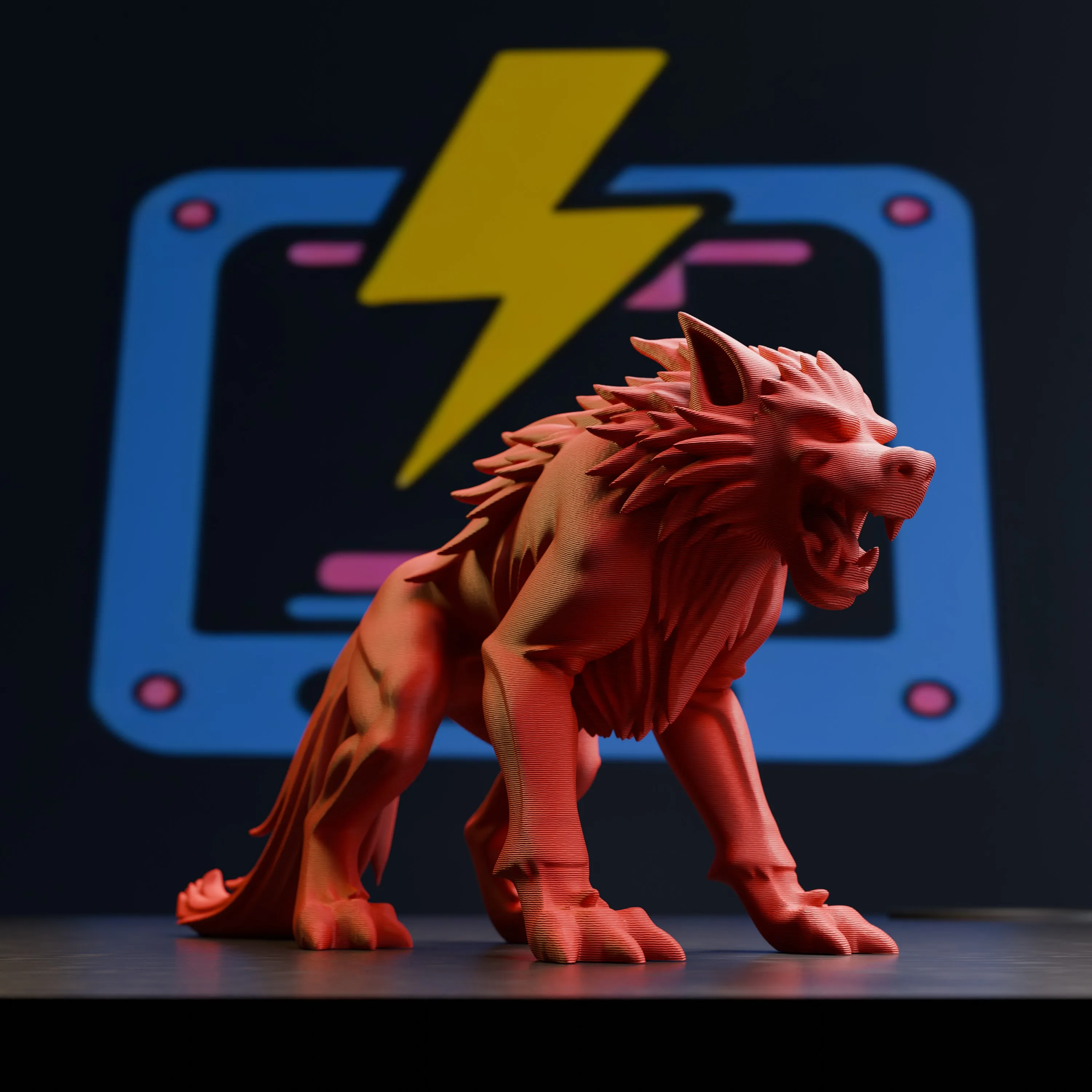 Mini Hell Wolf by TheLightning MakerWorld: Download Free 3D Models