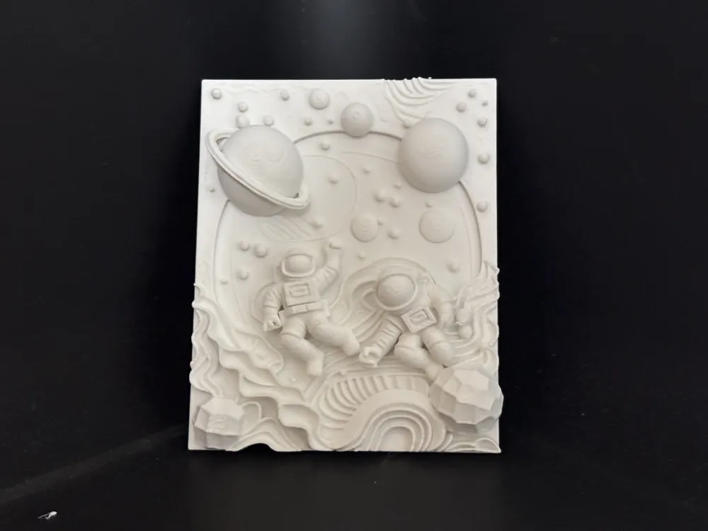 Hyperdimensional Interstellar Cosmic Astronaut Stone Carving Painting ...