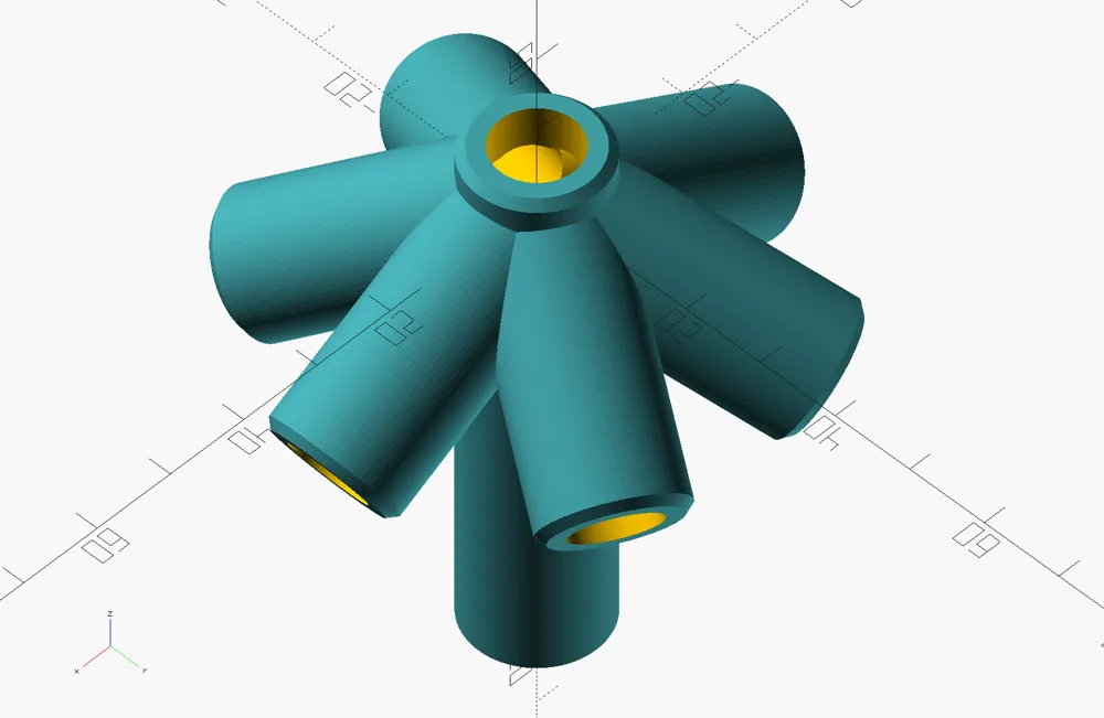 Rod Assisted Design (RAD) - Dowel Rod Connectors - Free 3D Print Model ...