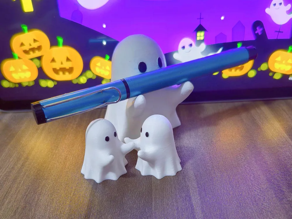 Creative Ghost Pen Holder Organizer Halloween Decoration - Free 3D ...