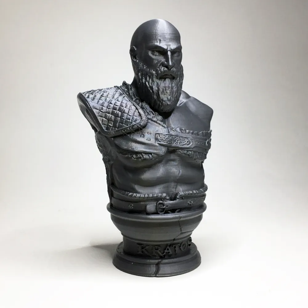 Kratos bust - Free 3D Print Model - MakerWorld