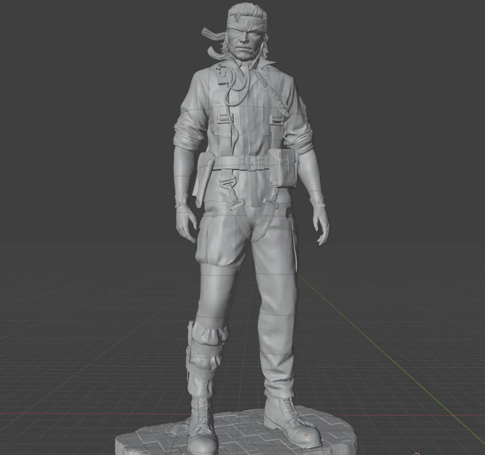 Metal Gear Solid Delta Big Boss a tamaño real Parte 2 por Ryan ...