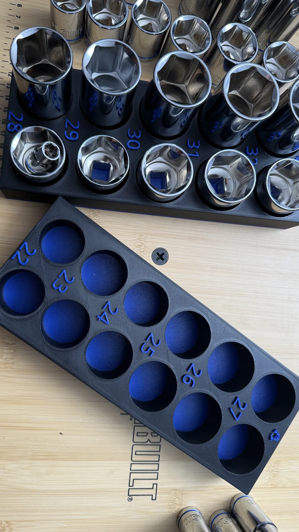 Den of Tools Quinn 1/2 クロームミリメートルソケットトレイ by DaBear MakerWorld：無料3Dモデルを ...