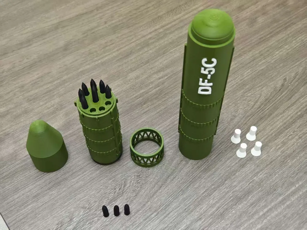 【Fully disassembled for multi-color printing】1:100 Precise Scale DF-5C ...