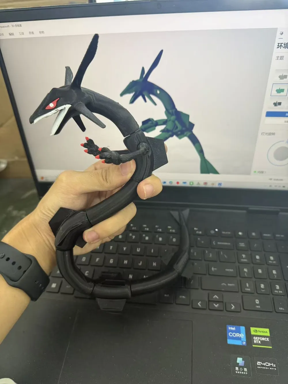 Pokemon Rayquaza Articulated Model by user_3446626925 MakerWorld ...