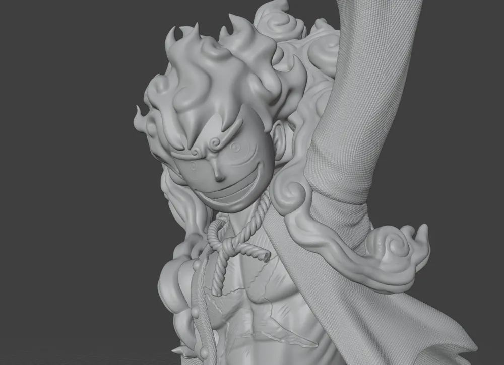One Piece Gear 5 Luffy Absolute Beast Edition by Ryan @ TheMajinLab ...