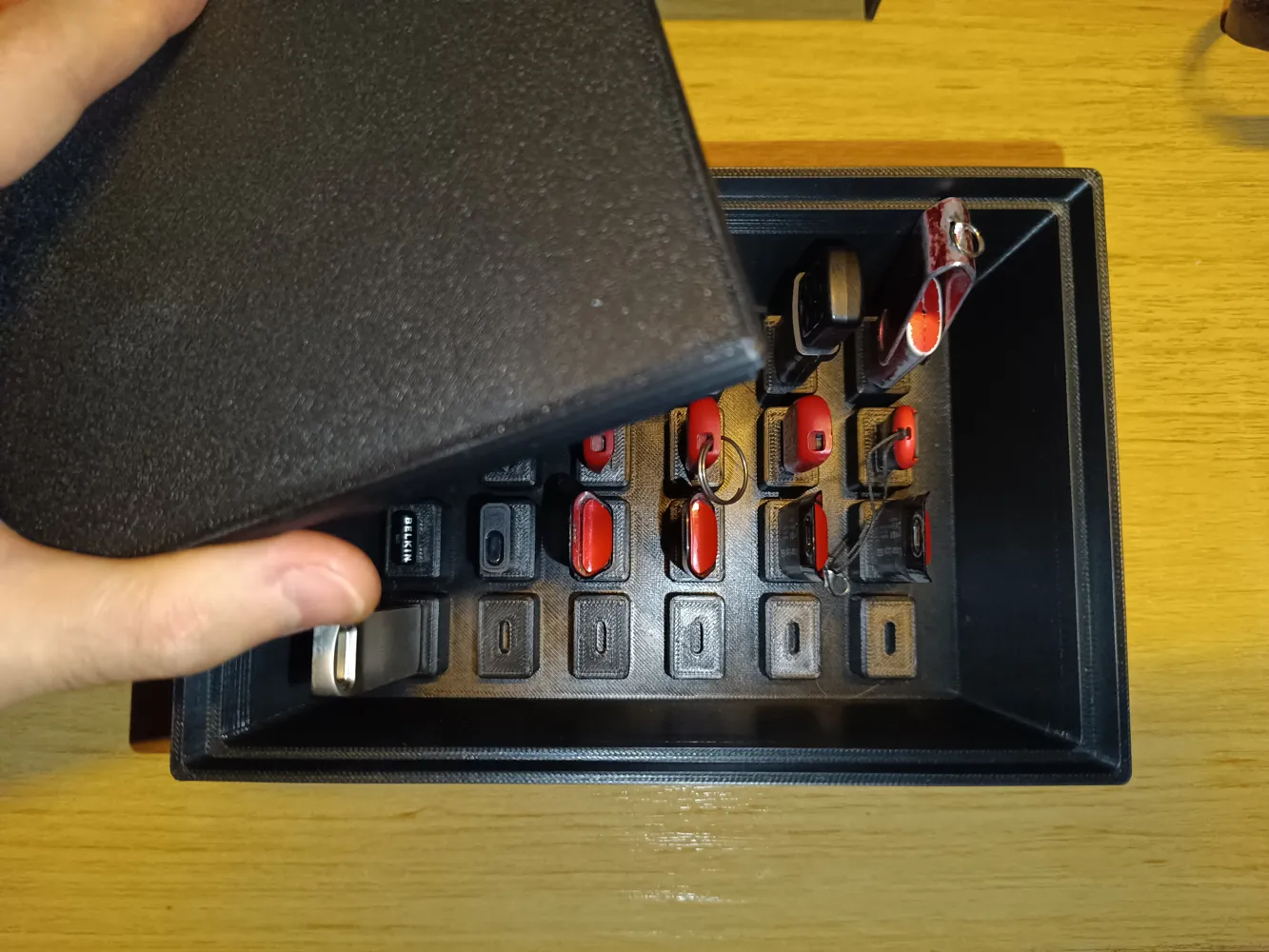 USB Box Type A and C (24 drives) by imn MakerWorld: Download Free 3D Models
