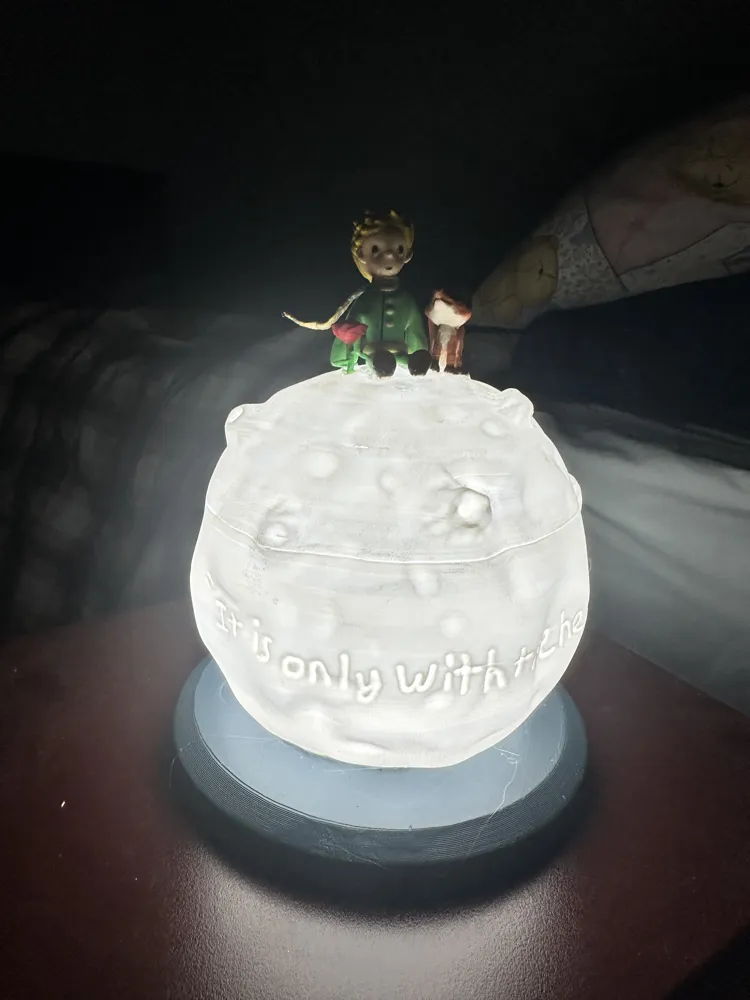 Little Prince Night light - Free 3D Print Model - MakerWorld