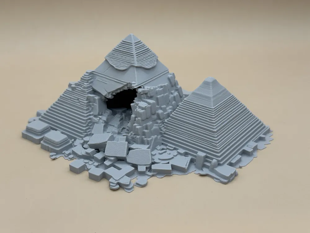 Damaged Pyramids by No Enter MakerWorld: Download Free 3D Models