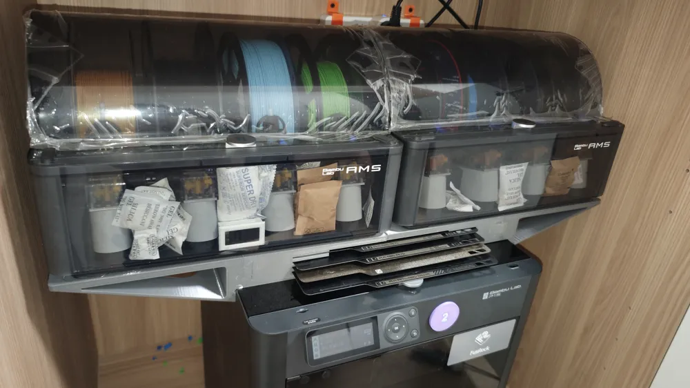 Dual AMS Shelf for Bambu X/P Series - Dual AMS Stack by 丿小胡同学 ...