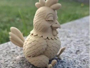 Cartoon Chicken by bob MakerWorld: Download Free 3D Models