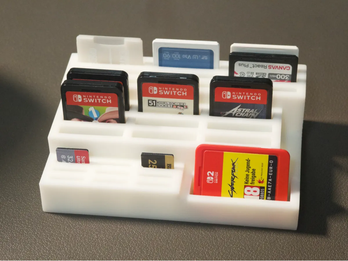 SD Card, TF Card, CFA Card, Switch Game Cartridge Storage Box - Free 3D ...