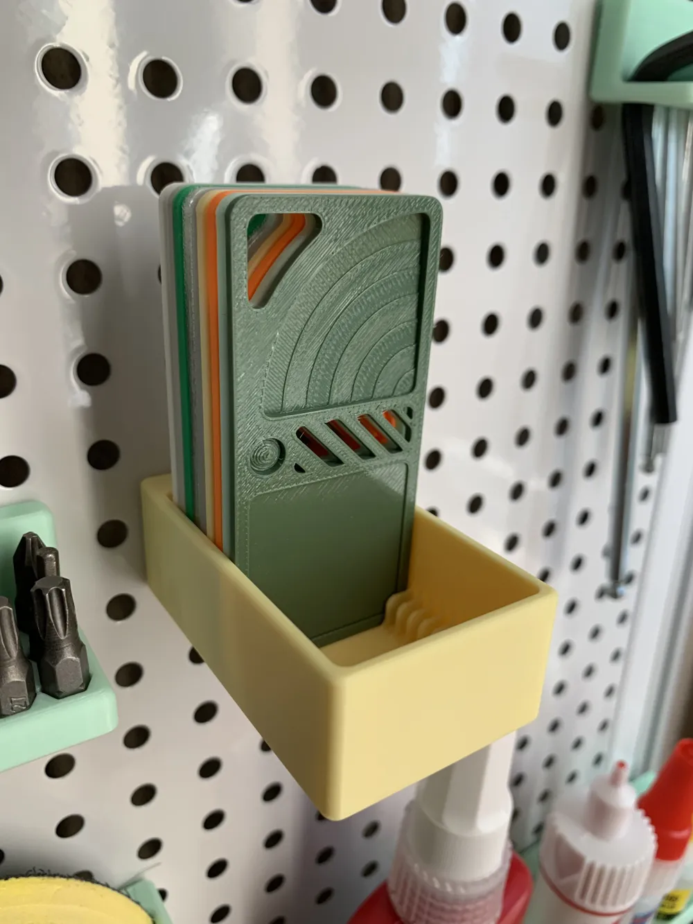 6mm Aperture Pegboard Series - Color Card Storage Box by shelly ...