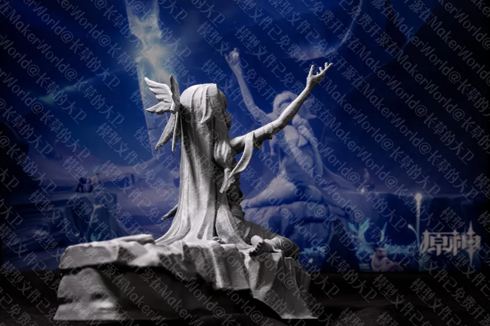 Genshin Impact - Columbina - Statue by 长草的大卫 MakerWorld: Download Free ...