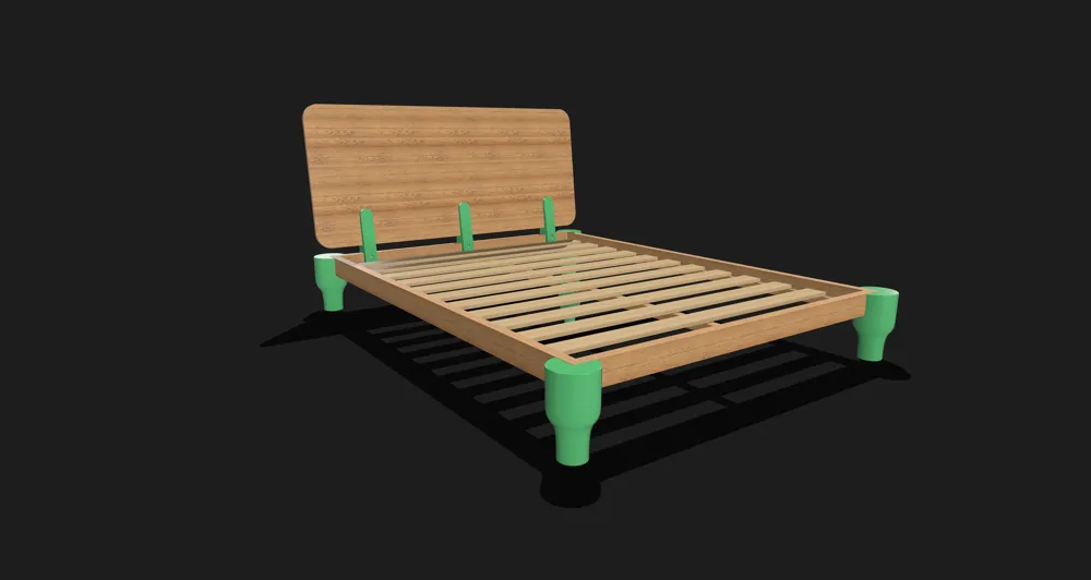Make Your Bed - Jonny Builds 3D Printed Bed Kit - Free 3D Print Model ...