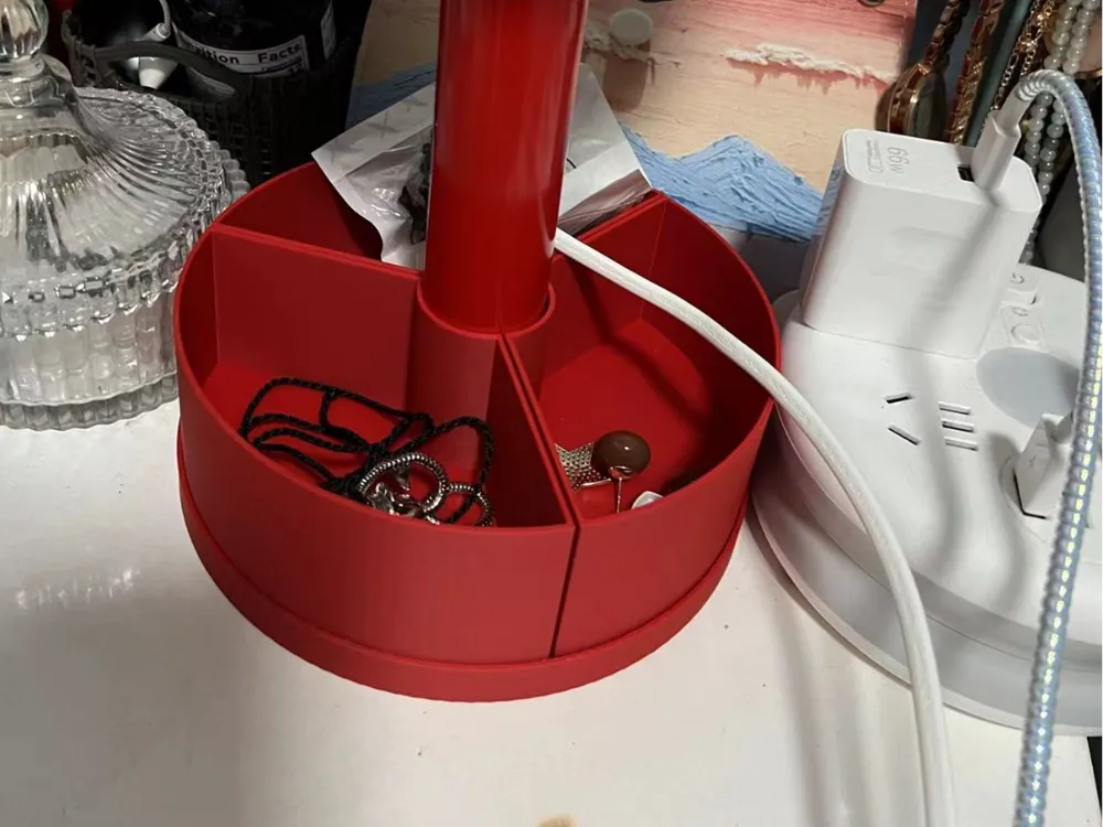 IKEA lamp under-shelf, desktop organizer - Free 3D Print Model - MakerWorld