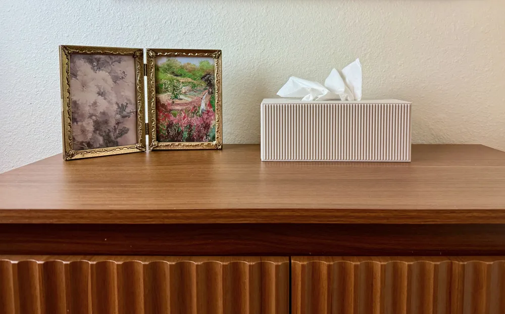 Ribbed Tissue box cover - Free 3D Print Model - MakerWorld