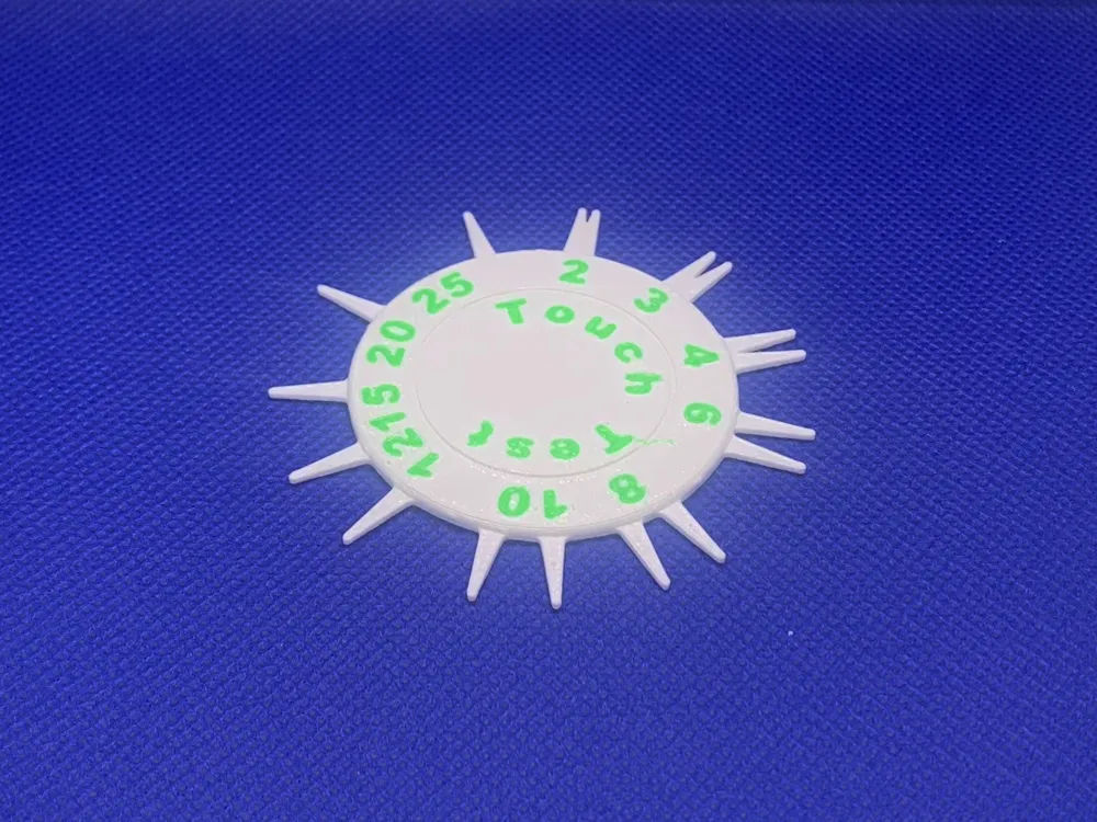 Skin Two-Point Discrimination Test Disk - Free 3D Print Model - MakerWorld