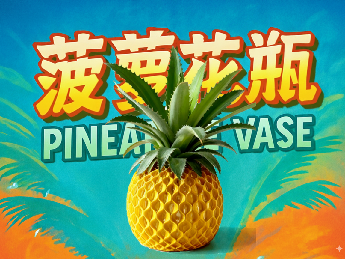 Pineapple Vase by Fanta_fanta MakerWorld: Download Free 3D Models