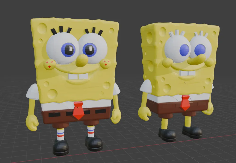 Multicolor SpongeBob - Disassembled - No AMS needed - Fridge magnet by ...