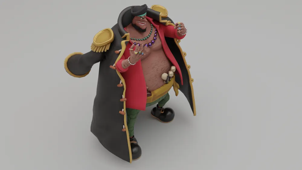 Blackbeard Fan Art Figure – One Piece Decor by Donna-321 MakerWorld ...