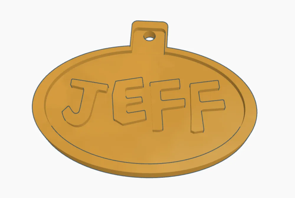 Jeff the Land Shark Name Tag - Free 3D Print Model - MakerWorld