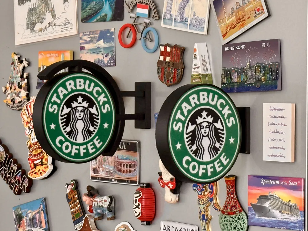 Starbucks Sign LOGO Refrigerator Magnet ｜ for A1 mini by Tinker ...