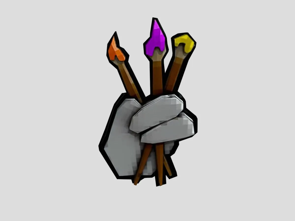 illustrator badge gorilla tag - Free 3D Print Model - MakerWorld