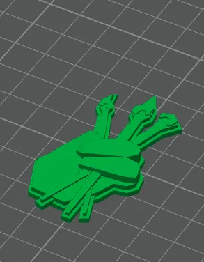 illustrator badge gorilla tag - Free 3D Print Model - MakerWorld