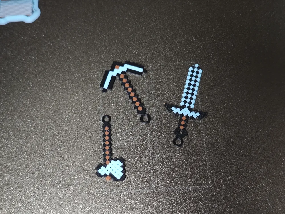 Minecraft Keychain by 夏至 MakerWorld: Download Free 3D Models