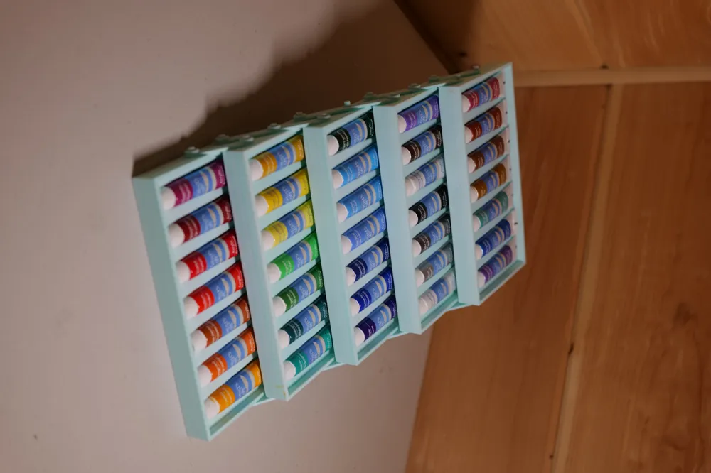 Paint Tube Organizer - Free 3D Print Model - MakerWorld