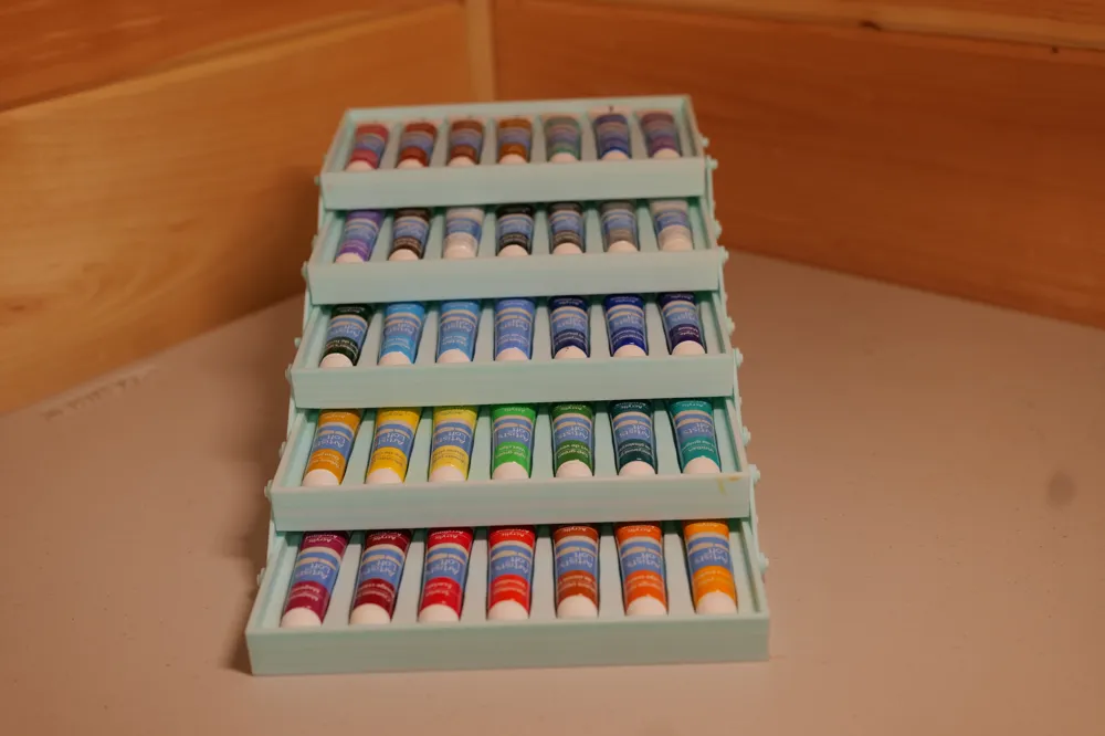 Paint Tube Organizer - Free 3D Print Model - MakerWorld
