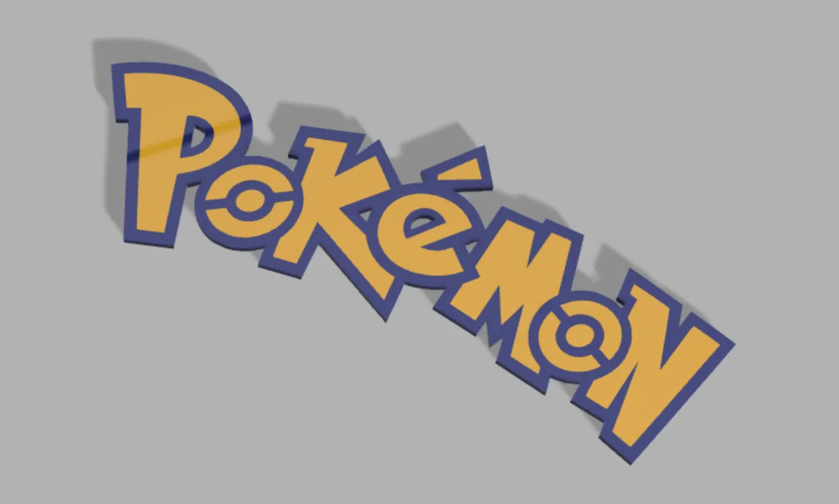 Pokemon Logo Wall Art - Free 3D Print Model - MakerWorld