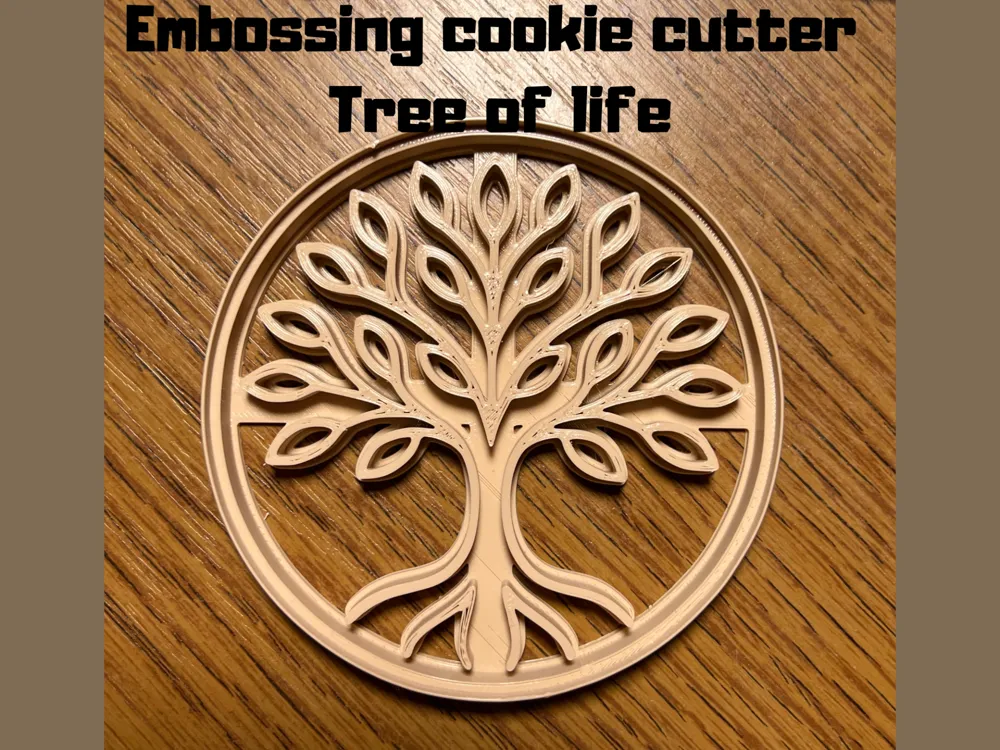 Embossing cookie cutter tree of life by POTEMATE MakerWorld: Download ...
