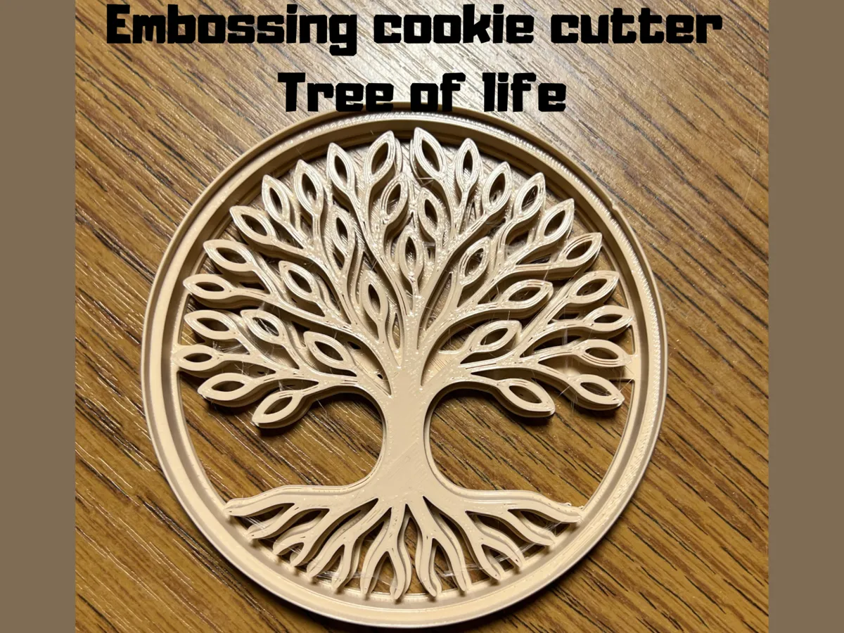 Embossing cookie cutter tree of life - Free 3D Print Model - MakerWorld