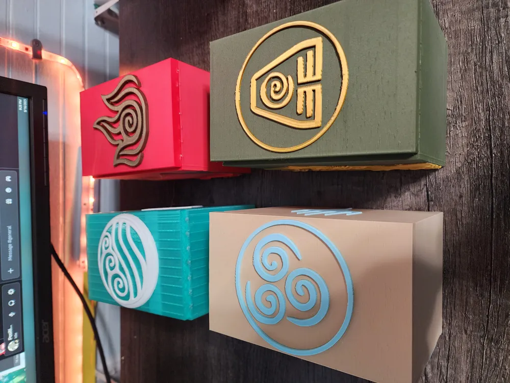 Avatar The Last Airbender Deck Boxes - Free 3D Print Model - MakerWorld