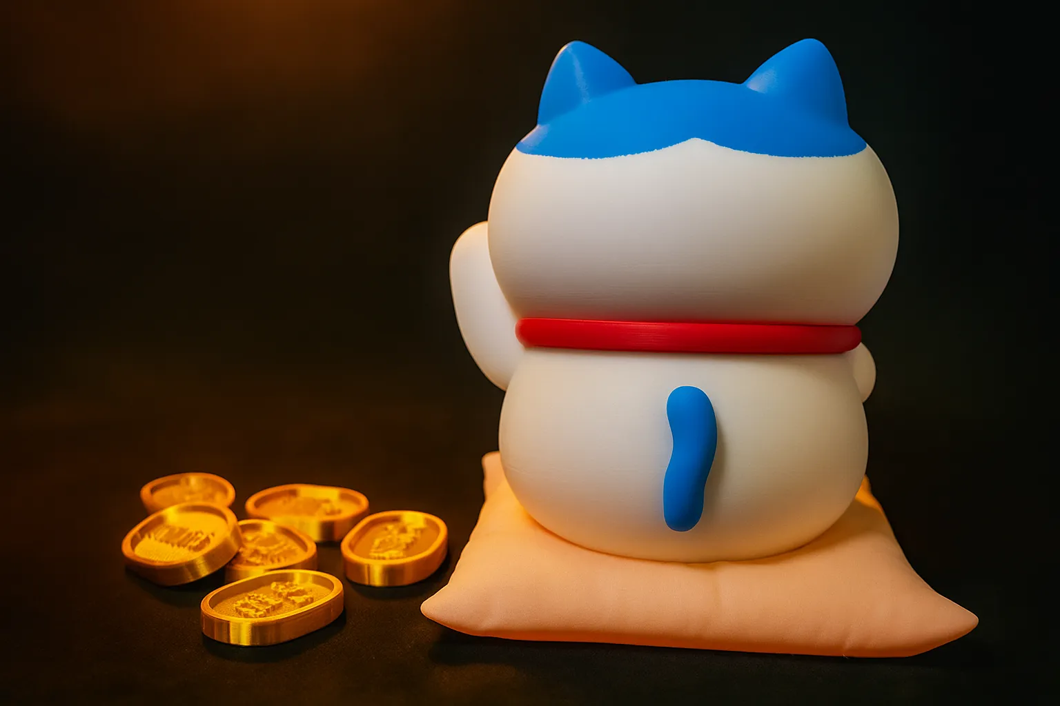 Chiikawa Lucky Hachi (Lucky Cat) chiikawa by 一雕造物 MakerWorld: Download ...