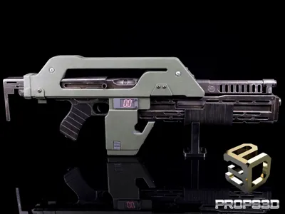 Aliens Pulse Rifle M41A | Moving Parts! by Props3D MakerWorld: Download ...